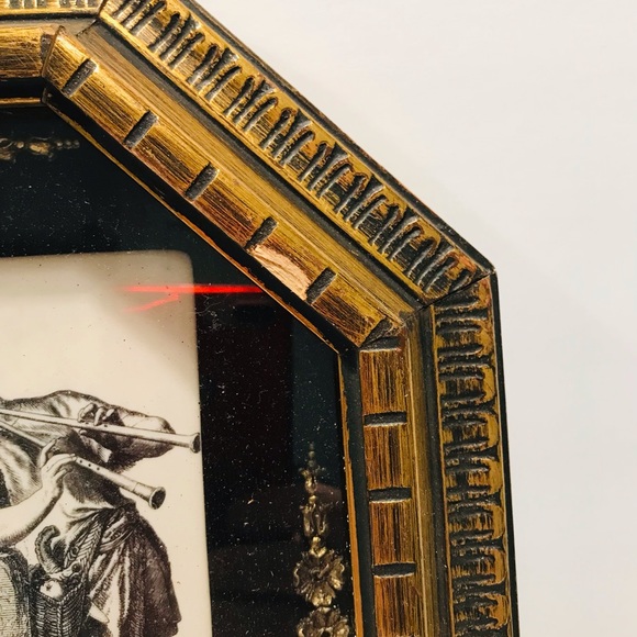 Accents | Mid Century Vintage 3d Art Tile Ornate With Antique Frame ...